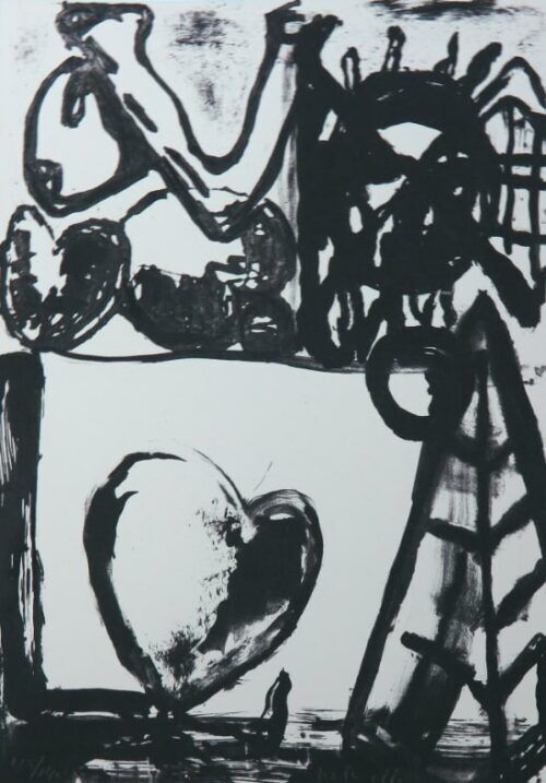 PETER OTTO - 'Twists and turns' - Grote litho a/p - Apunto Gallery